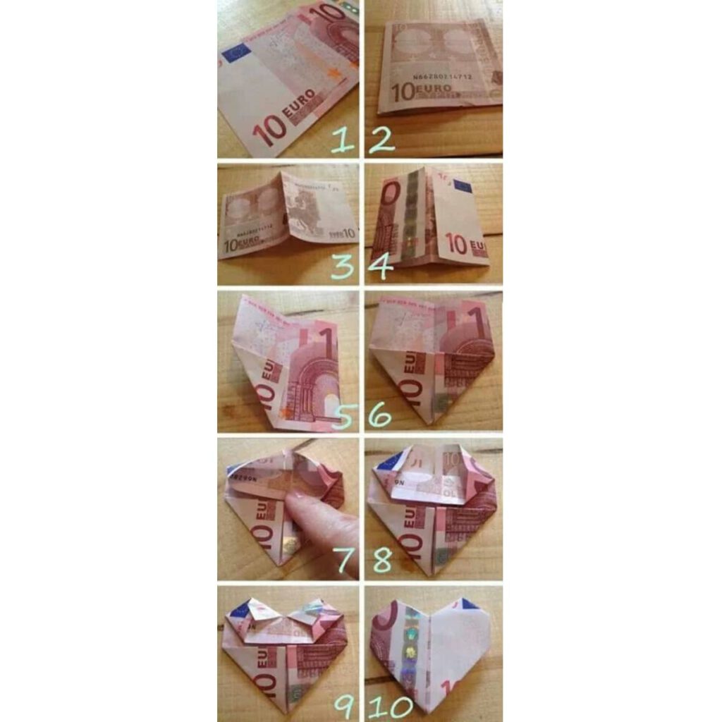 Geld vouwen bekijk hier de mogelijkheden | Voorbeelden